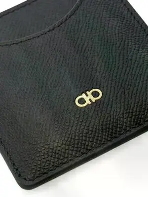 FERRAGAMO Micro Gancini Business Card Holder