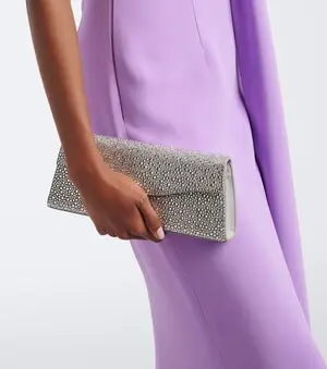 Elie Saab Embellished Suede Clutch