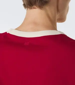 AMI Paris De Cour Cotton Jersey T-shirt - Red