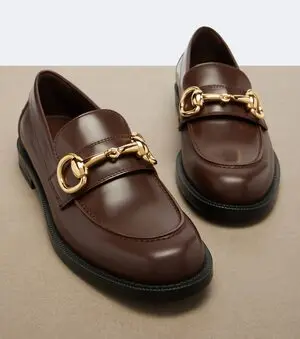Gucci Boulevard Leather Penny Loafers
