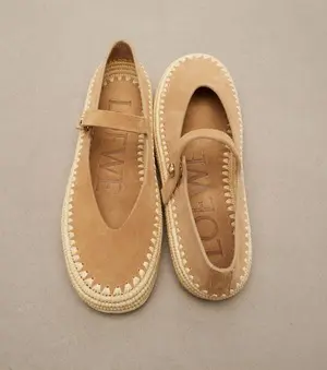 Loewe Paula's Ibiza Rio Suede Espadrilles