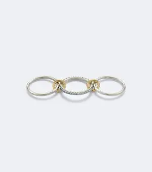 SPINELLI KILCOLLIN Tigris Sterling And 18kt Gold Ring With Sapphires