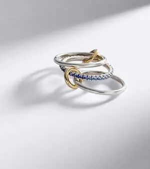 SPINELLI KILCOLLIN Tigris Sterling And 18kt Gold Ring With Sapphires