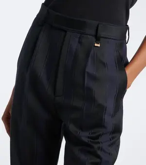VIVIENNE WESTWOOD Ray Striped Virgin Wool Flared Pants