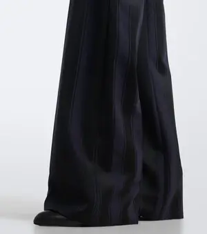VIVIENNE WESTWOOD Ray Striped Virgin Wool Flared Pants