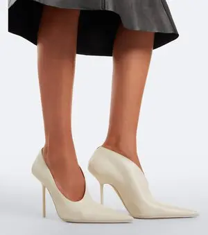 Victoria Beckham Sloane Leather Pumps - White