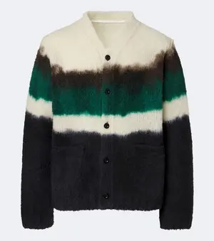 Sacai Wool-blend Polo Sweater - Multicoloured