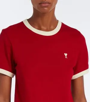 AMI Paris De Cour Cotton Jersey T-shirt