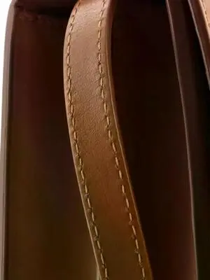 Burberry Tb Flap Bag Monogram Embossed Leather Small Shoulder Bag