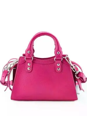 Balenciaga Neo Classic City Bag Leather Nano Crossbody Bag - Pink