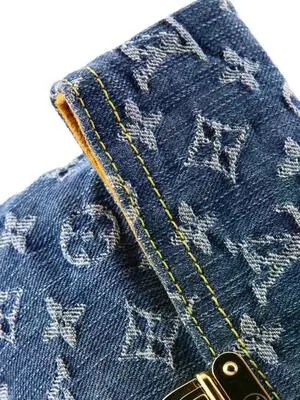 LOUIS VUITTON Denim Monogram Clutch Bag