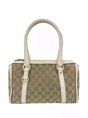 Gucci 2000s Abbey Gg Canvas Shoulder Bag - Neutrals