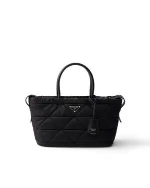 Prada Medium Padded Re-nylon Tote Bag - Black