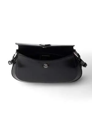 Prada Cleo Brushed Leather Shoulder Bag