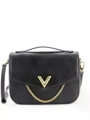 LOUIS VUITTON Very Messenger Monogram Leather Shoulder Bag - Black