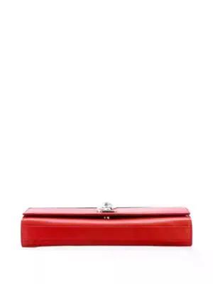 Saint Laurent Classic Monogram Leather Long Clutch Bag