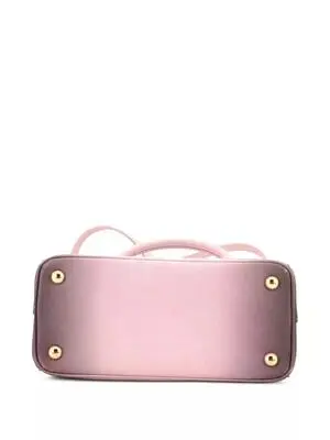 Prada Galleria Double Zip Saffiano Leather Tote Bag - Pink