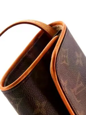 LOUIS VUITTON Monogram Canvas Pm Twin Handbag