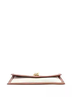 Saint Laurent Uptown Pouch Canvas Clutch Bag