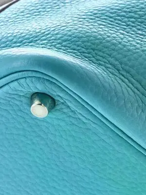 Hermès Picotin Lock Bag Clemence Pm Bucket Bag - Blue