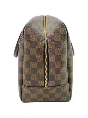 LOUIS VUITTON 2007 Damier Ebene Deauville Tote Bag