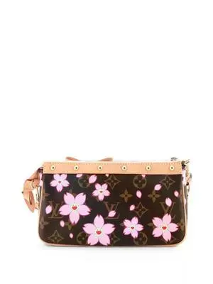 LOUIS VUITTON X Takashi Murakami Pochette Accessoires Nm Limited Edition Cherry Blossom Monogram Shoulder Bag - Brown