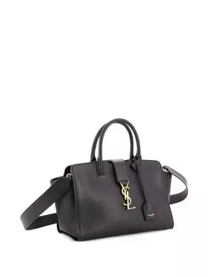 Saint Laurent Monogram Cabas Downtown Leather Baby Satchel