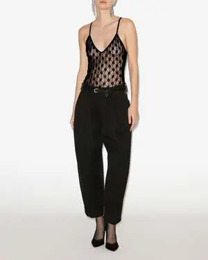 Isabel Marant Étoile Janice Wool Carrot Trousers