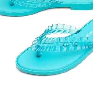 Melissa X Ganni Leopard Flip Flop Slim - Blue