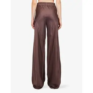 Rick Owens Drawstring-waist Patch-pocket Satin Trousers