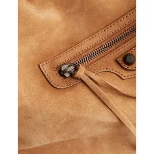 Balenciaga Le City Hobo Medium Suede Shoulder Bag