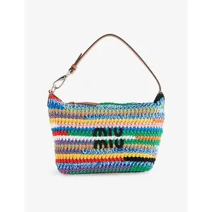 Miu Miu Multicoloured Crochet Cotton Pouch - Multicolor
