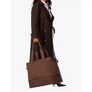 BEIS The Weekender Leather-trim Travel Bag