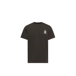 Moncler Logo Cotton T-shirt - Black