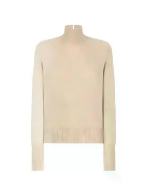 Pinko Ribbed-trim High-neck Sweater