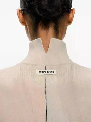 Pinko Ribbed-trim High-neck Sweater