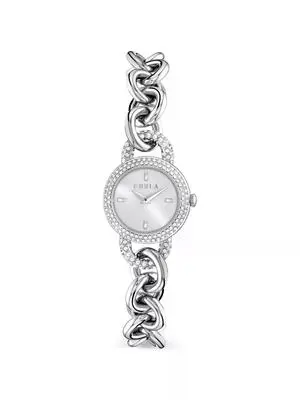 Furla Crystal 34mm Watch - Silver