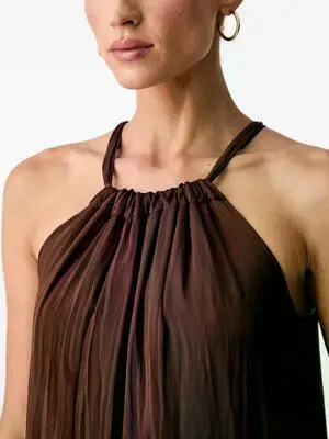 HAVEONE Gathered-neck Tiered Maxi Dress