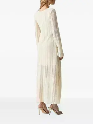 HAVEONE Cut-out Pointelle-knit Maxi Dress