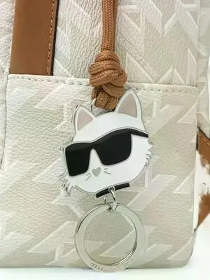 Karl Lagerfeld Ikon Monogram-print Choupette Backpack