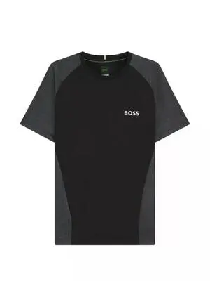 BOSS Panelled Raglan-sleeved T-shirt - Black
