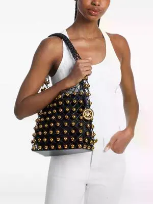 Michael Kors Bead-embellished Woven Shoulder Bag