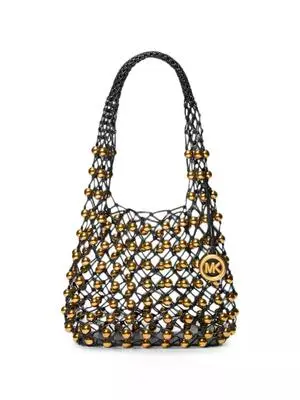 Michael Kors Bead-embellished Woven Shoulder Bag