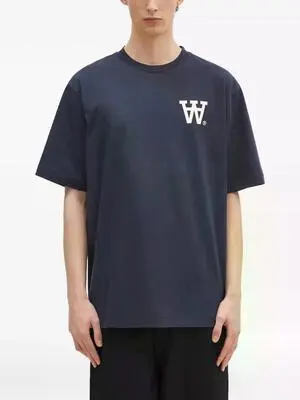 Wood Wood Asa Logo T-shirt - Blue