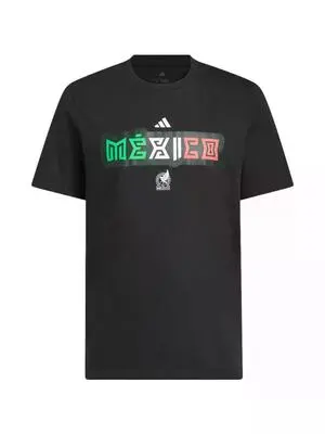 Adidas World Cup 26 Mexico Home Graphic T-shirt - Black