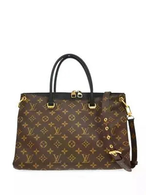 LOUIS VUITTON 2010-2020s Mm Pallas Monogram Tote Bag - Brown