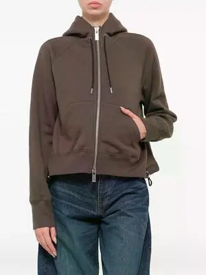 Sacai Zip-up Drawstring Hoodie