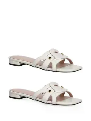 COCCINELLE C-me Logo Appliqué Sandals