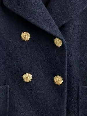 EDWARD ACHOUR PARIS Double-breasted Bouclé Coat