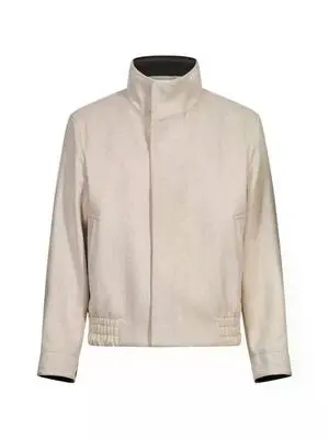 LARDINI High-neck Lightweight Jacket - Neutrals